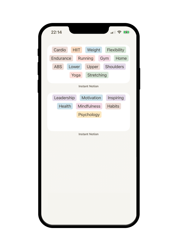 Instant Notion App: the fastest iOS app for taking tagged Notion notes